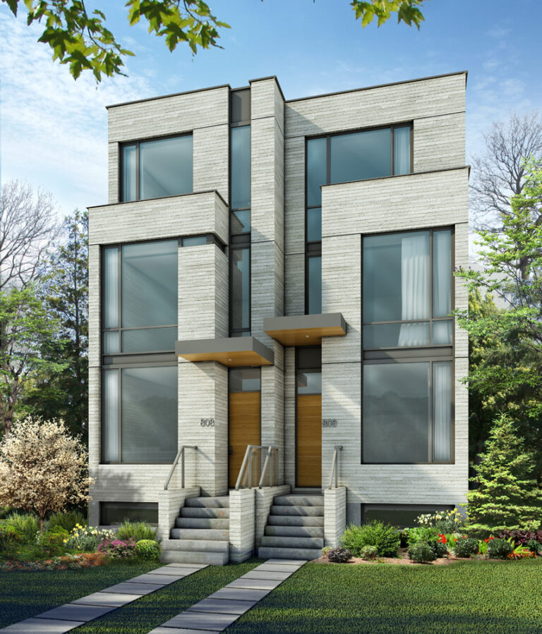 Exterior Townhouse Renderings - Aareas Interactive