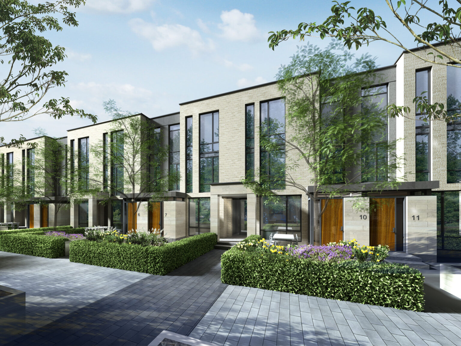 Exterior Townhouse Renderings - Aareas Interactive