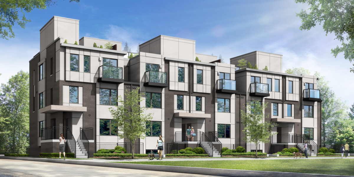 Exterior Townhouse Renderings - Aareas Interactive