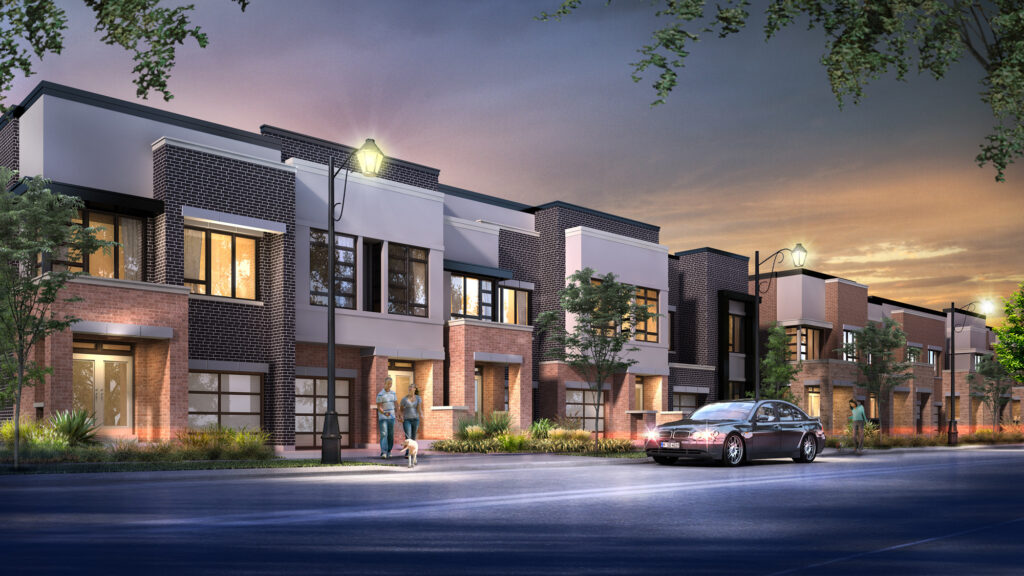 Exterior Townhouse Renderings - Aareas Interactive